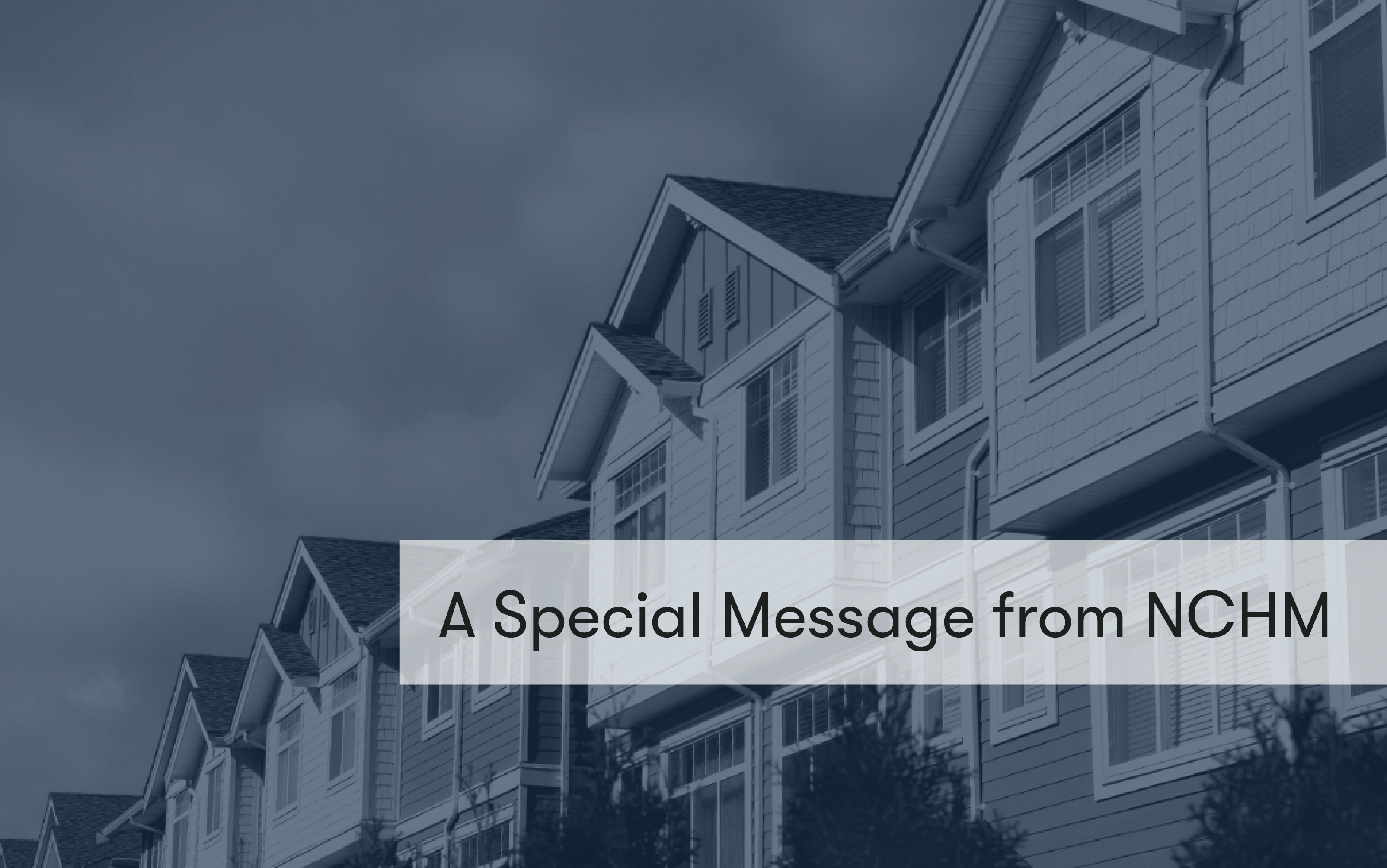 NCHM Response to the COVID-19 Situation - National Center for Housing ...